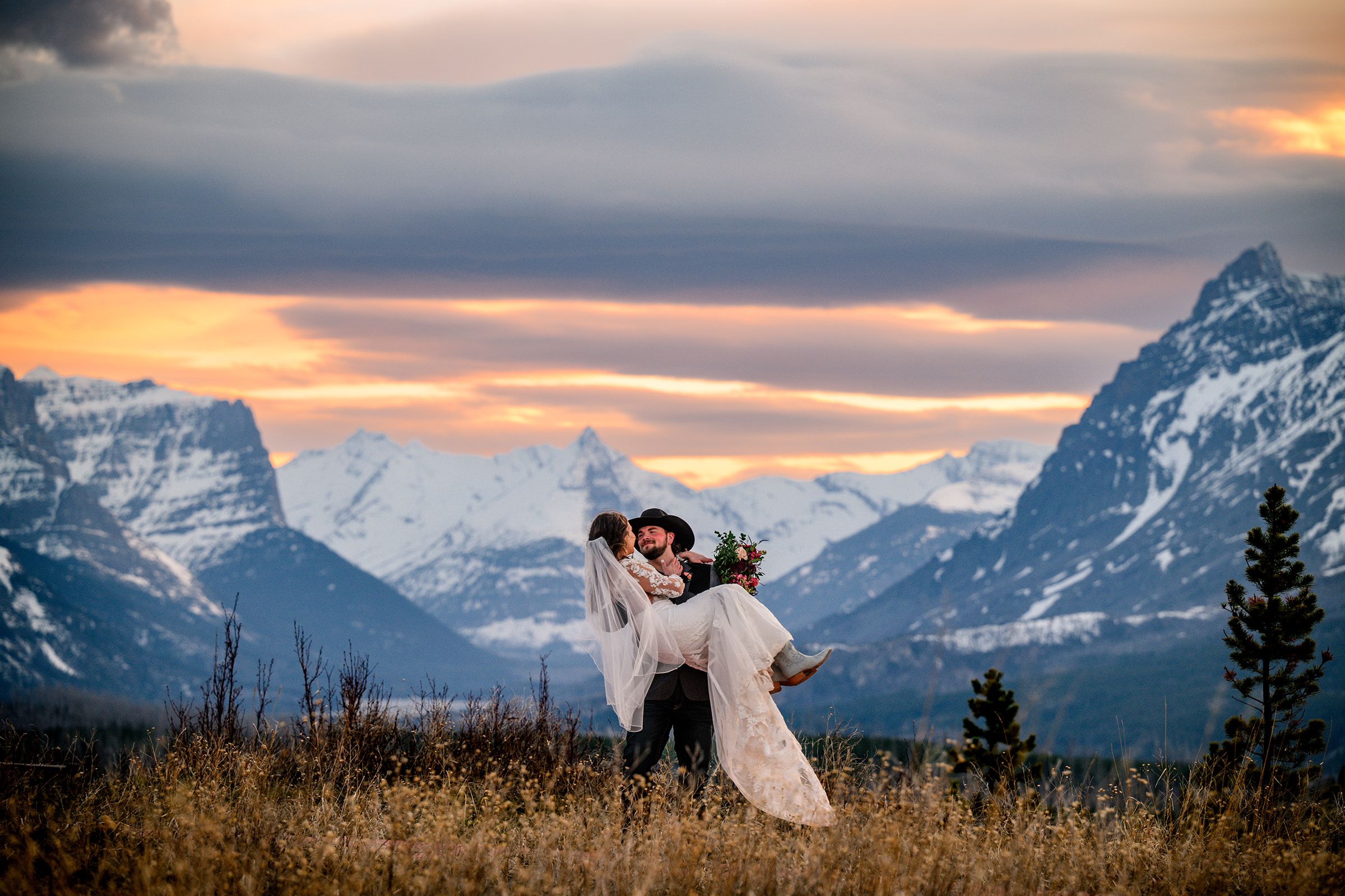 { Erica & Isaac } Glacier National Park Elopement